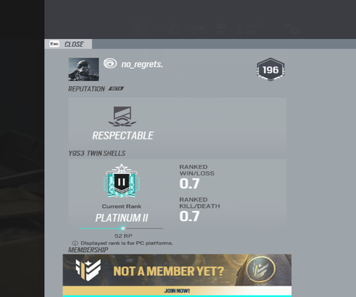 RARE R6 Account! LVL 196 Black Ice on almost EVERY gun, Y1 RARE ITEMS ...