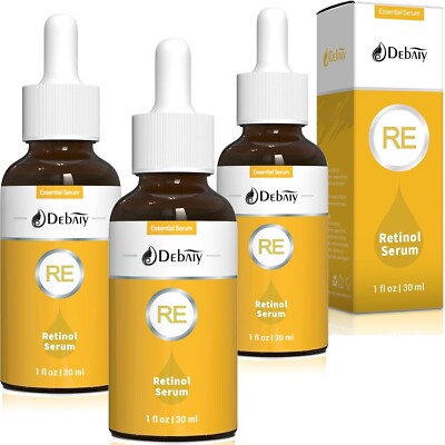 3 x Retinol Serum Face Moisturizing Anti-Aging 1 oz Ea DEBAIY Exp 08/26 ...