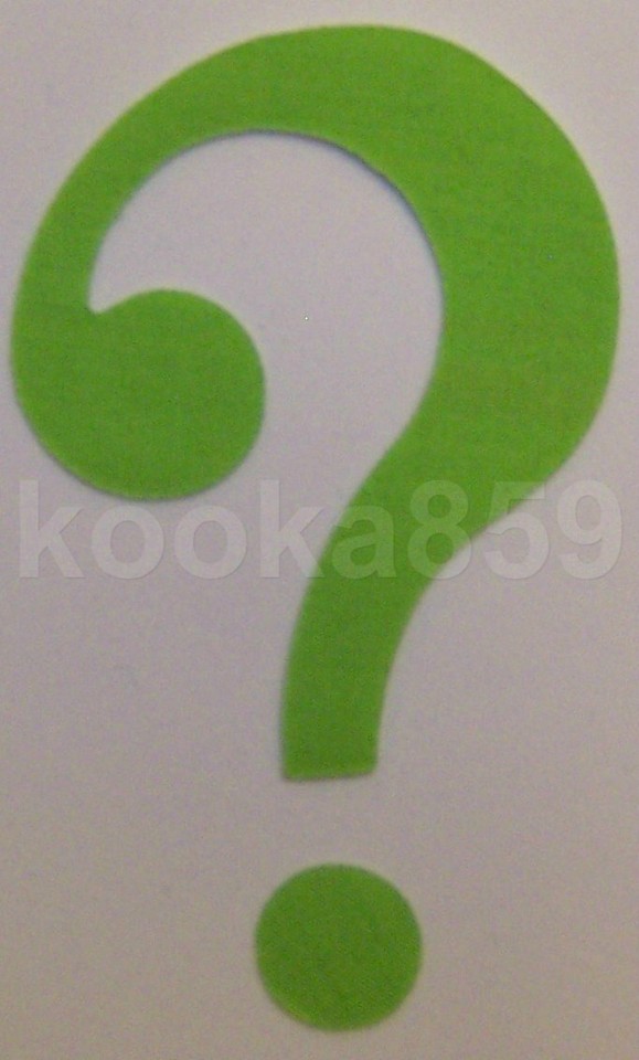 25 RIDDLER COSTUME 2" QUESTION MARK SYMBOL iron on decals Arkham Asylum ...
