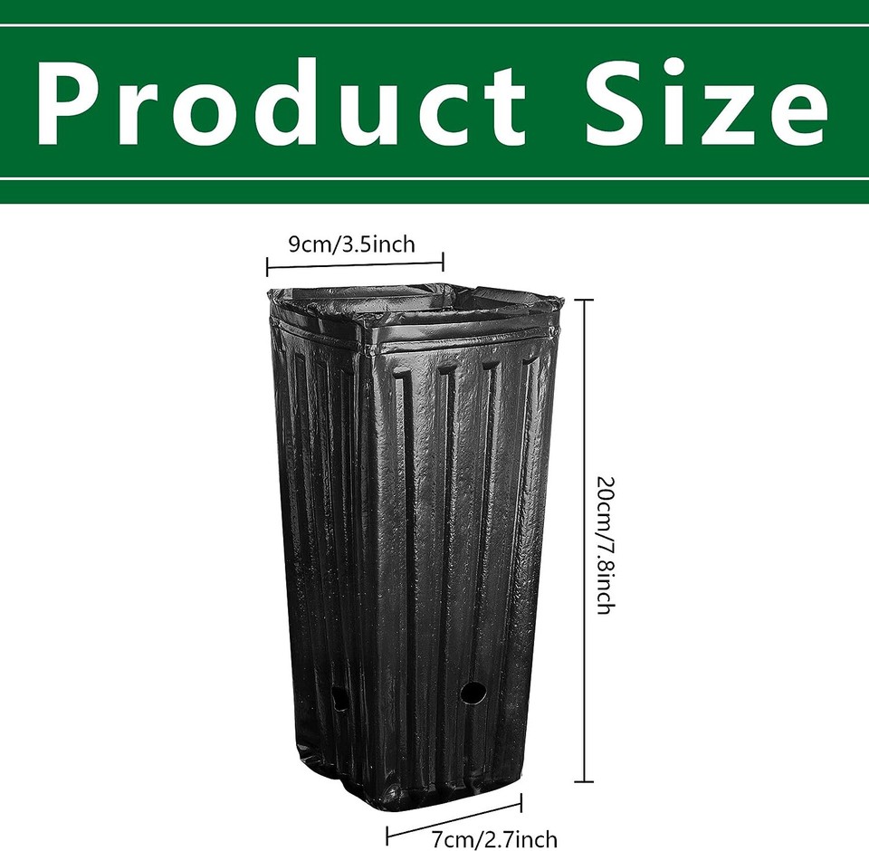 40pcs 7.8" Deep Tree Pots Seedling Nursery Pots Deep Plant Flowers ...
