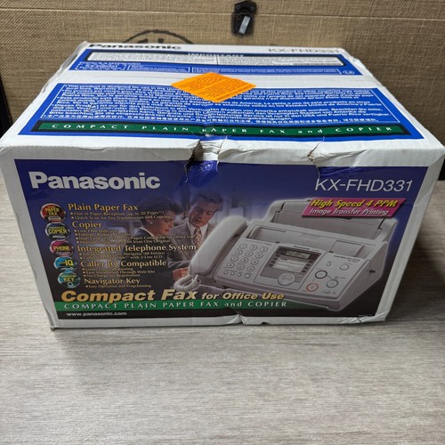 NEW Panasonic KX-FHD331 Compact Plain Paper Fax Copier Telephone ...