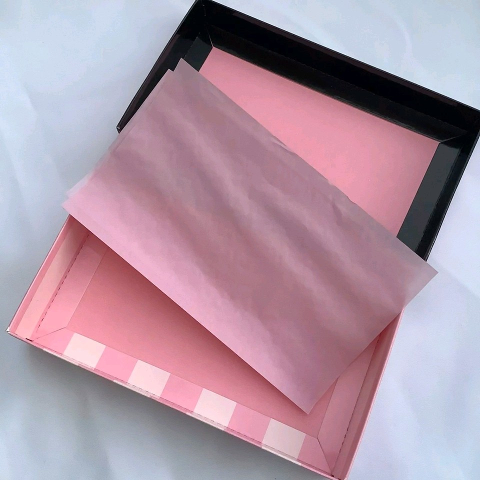 2 X Victoria's Secret Signature Stripe Pink Gift Box + Tissue Paper ...