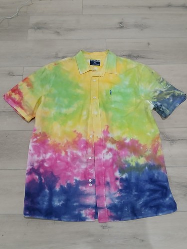 Staple Pigeon Tye Dye Button Up Shirt XL | eBay