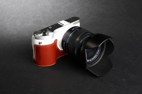 Handmade Full Real Leather Camera Case Bag Cover for Samsung NX300 18 ...