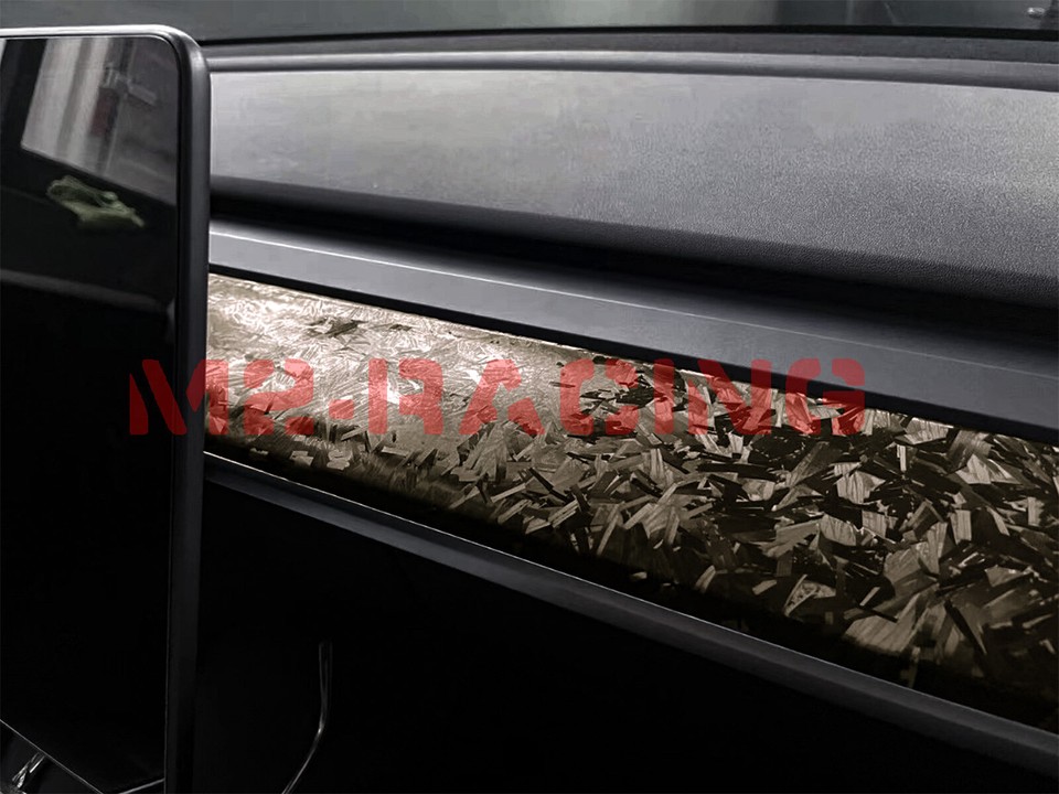 24K Chopped Forged Carbon Fiber Titanium Black Vinyl Wrap Sticker Decal ...