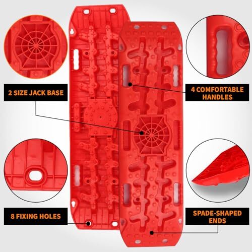 Off Road Traction Boards with Jack Lift Base Recovery Board Ramps for ...