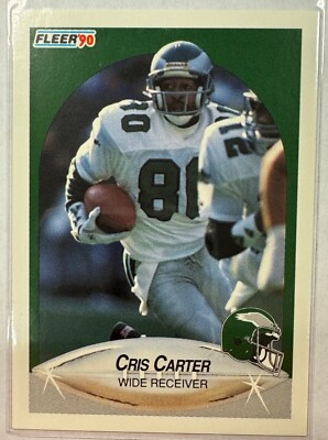 1990 Fleer #81 - Cris Carter - Philadelphia Eagles Football Card | eBay