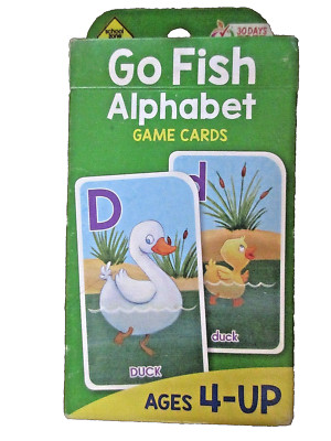 School Zone Go Fish Alphabet Cards Age 4-Up | eBay