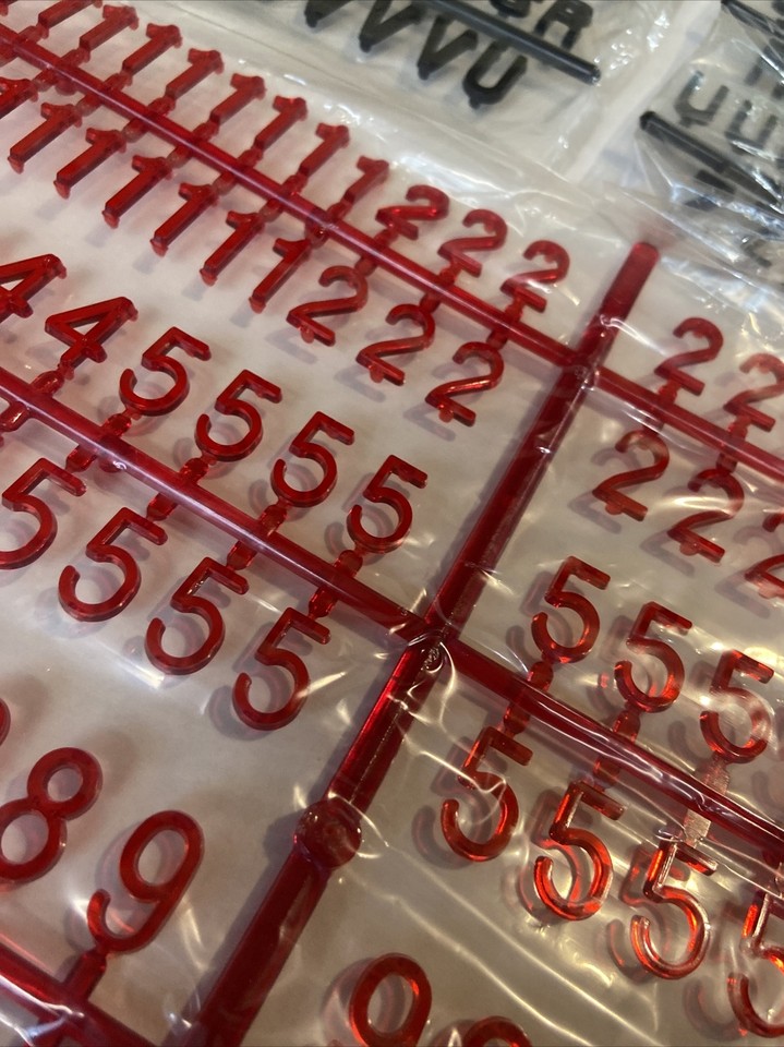 Coke Coca-Cola 3/4" Two BLACK Menu Board Letters & One RED Numbers ...