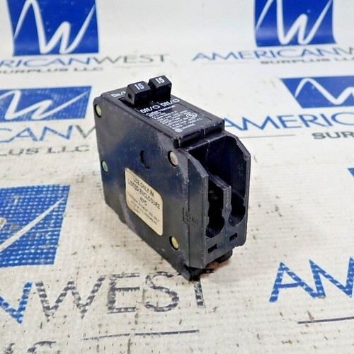 Cutler Hammer BR1515 2 Pole 120/240V 15A Tandem Circuit Breaker | eBay