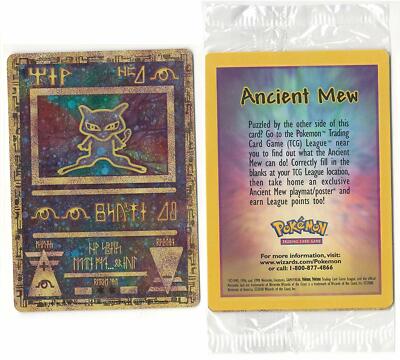 ANCIENT MEW (SEALED) Full-Art Holo Rare Movie Pokemon 2000 Promo ...