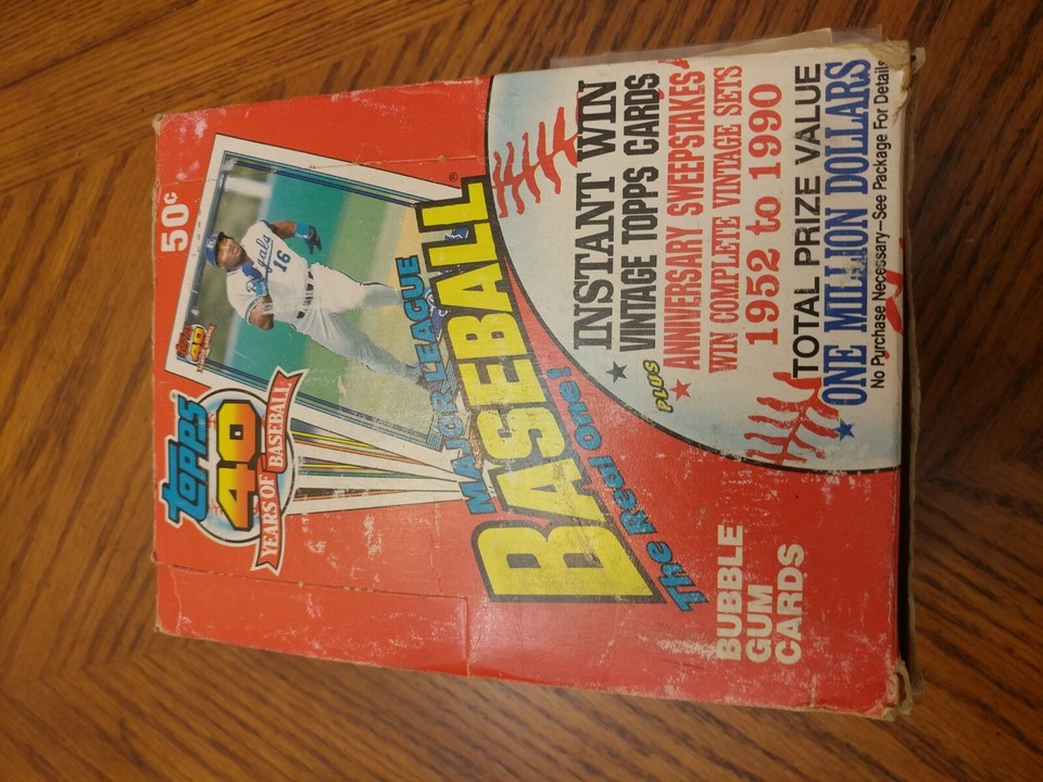 1991 TOPPS BASEBALL THE REAL ONE BUBBLE GUM CARDS 36 PACKS | eBay
