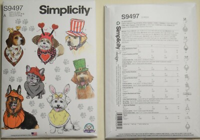 Simplicity- 9497/ R11341 Pet Accessories | eBay