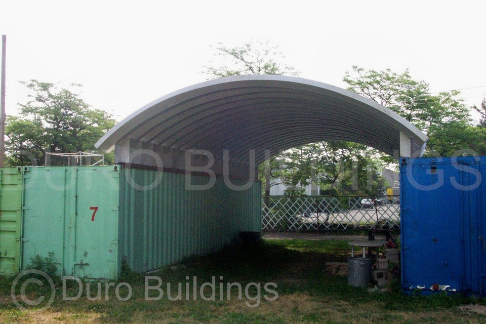 NEW DuroSPAN Steel 25x20x10 Metal Building Conex Box Container Cover ...