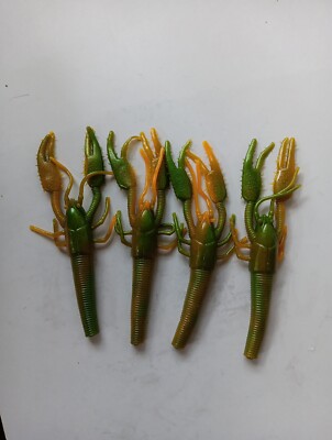2 Packs Of 2 Wave Worms 7" Tiki- Lobster. Lime Sherbert | eBay