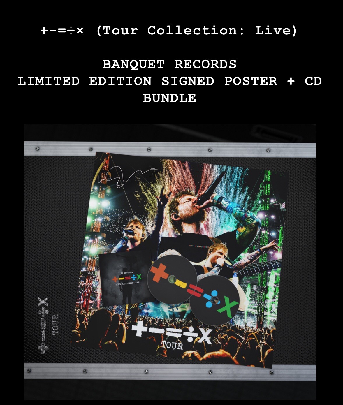 Ed Sheeran +-=÷× TOUR COLLECTION LIVE Album + Signed Poster Pre Order ...
