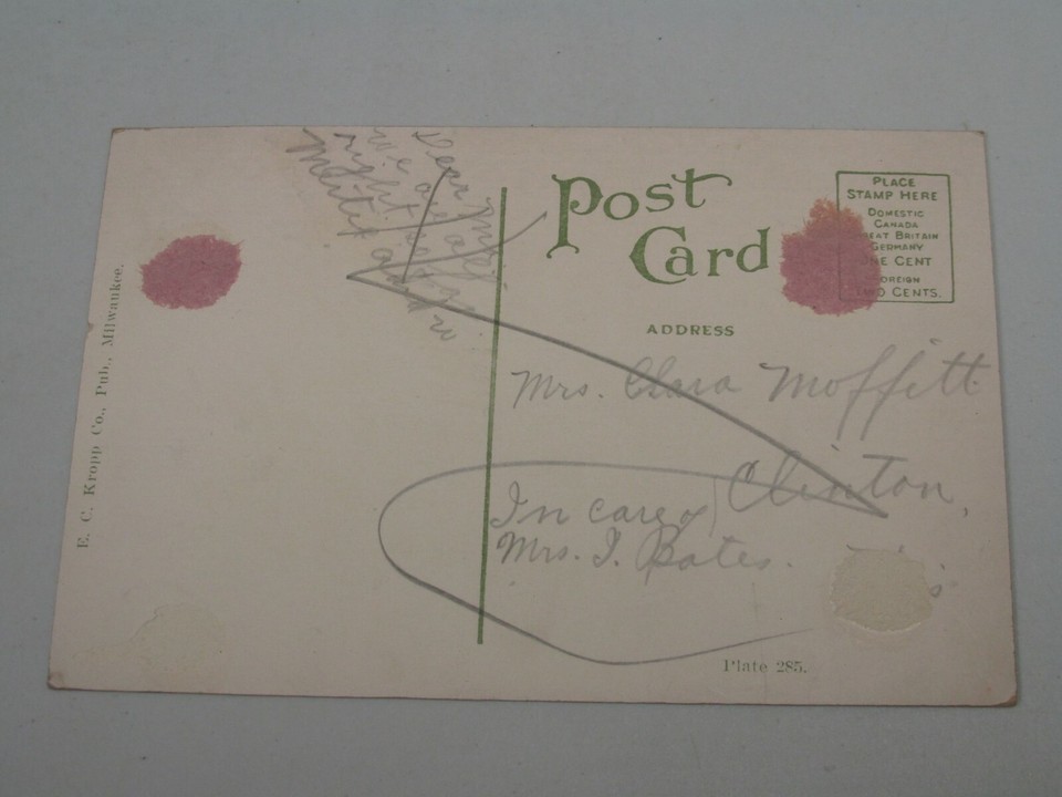 i387 Postcard Beloit WI Wisconsin Stewart Warner Speedometer co -damage ...