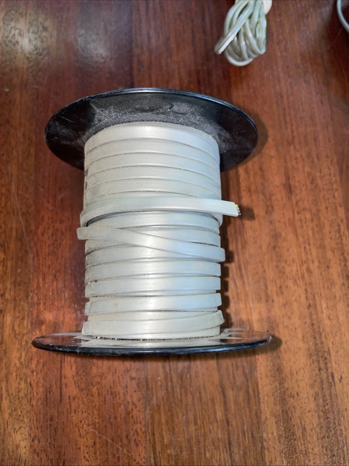 Lot Of Telephone Wire/Cable - Three With Connectors And A Partial Spool ...