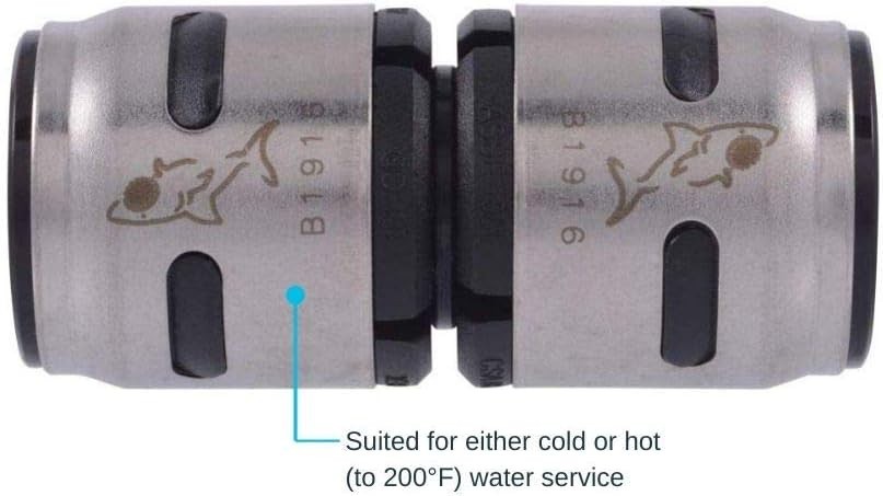 SharkBite 3/4 Inch EvoPEX Coupling, 6 Pack , Push to Connect Plumbing ...