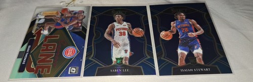 2020-21 Select SABEN LEE Blue Prizm #97 RC Isaiah Stewart Rc Thomas 3 ...