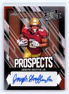 Joseph Griffin Jr. 2024 Leaf Heroes & Prospects Auto #AP-JGJ Bronze ...