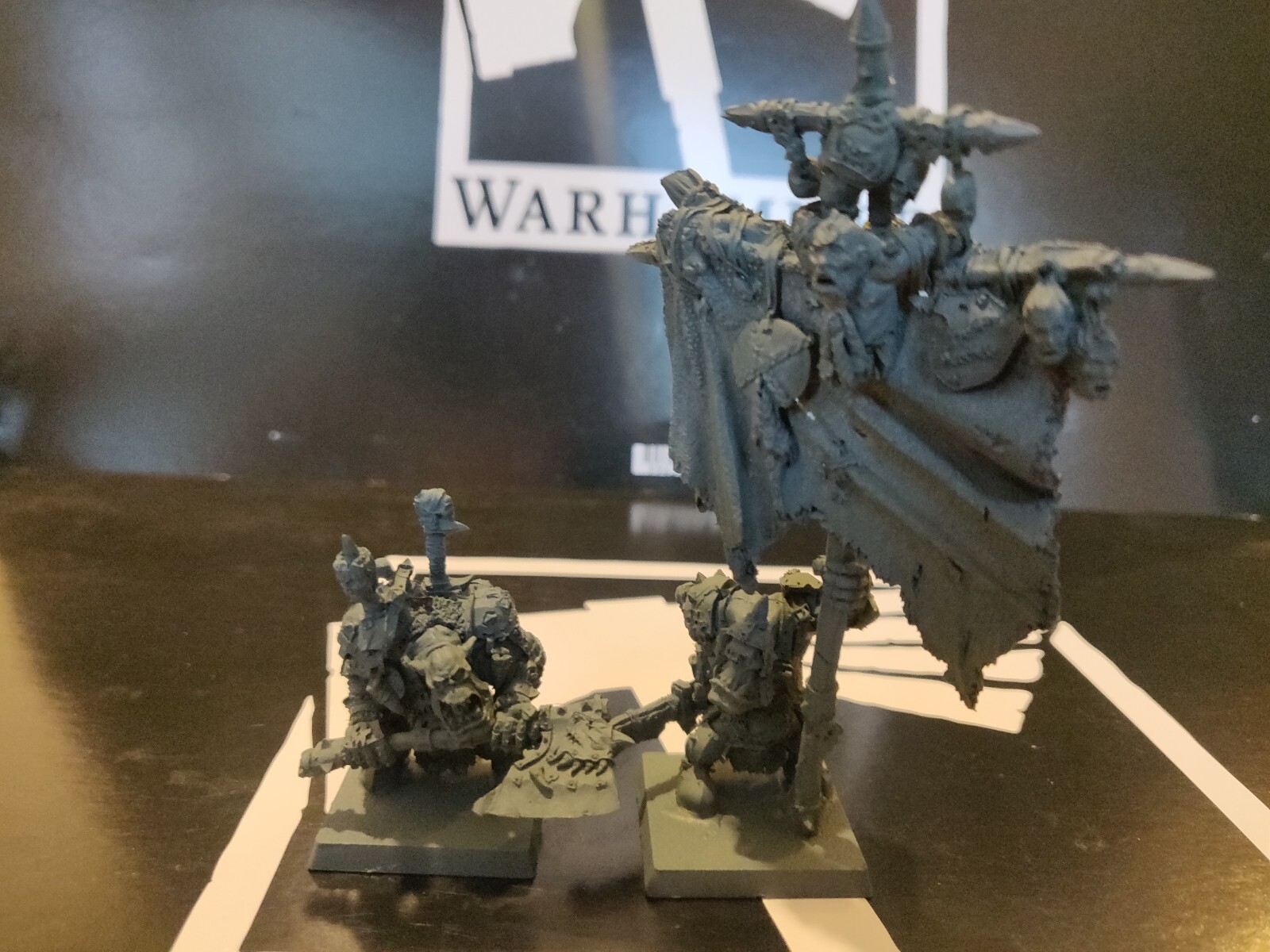 AOS Warhammer Old World Orcs and Goblins Orcs Command Group Resin | eBay