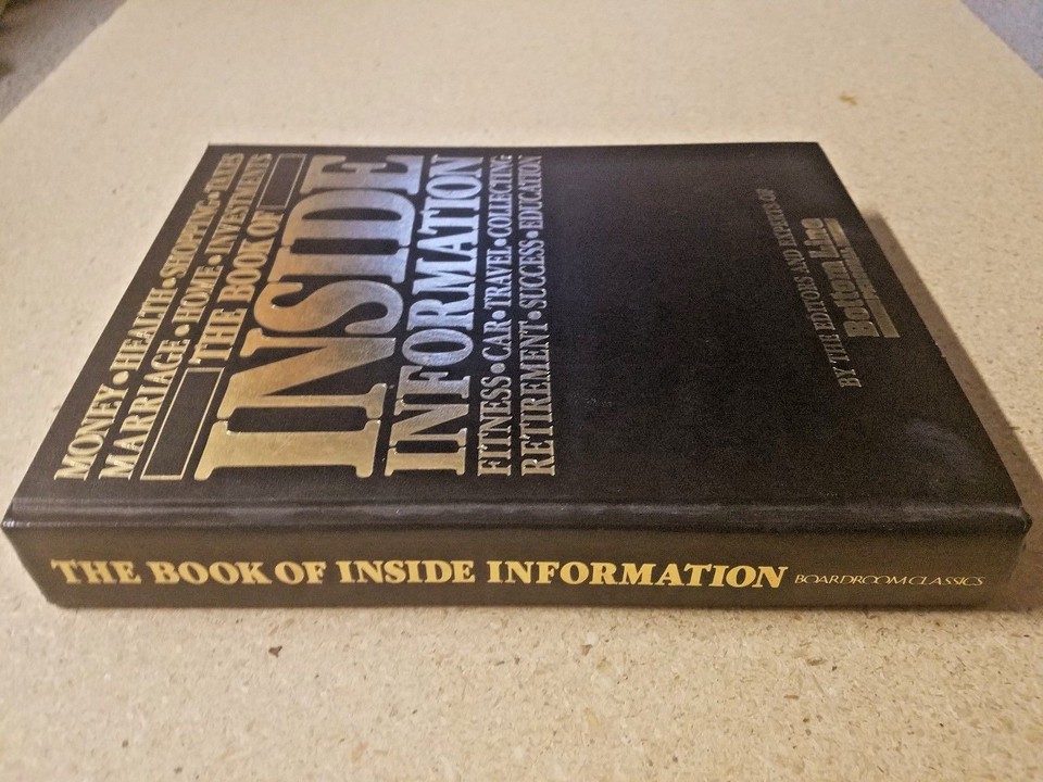 The Book of Inside Information 9780887230745| eBay