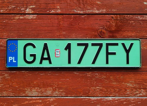 POLAND/POLISH Electric Vehicle License Plate from Europe | eBay