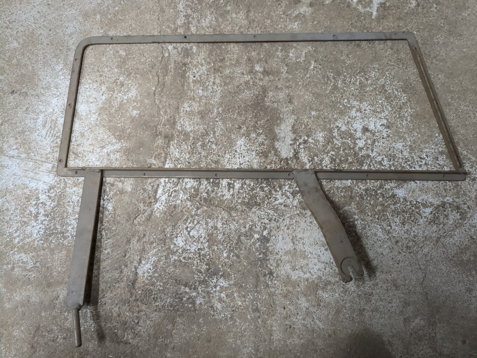 Vintage MG TD left Side Curtain Frame Front Door 2 Bow Top | eBay