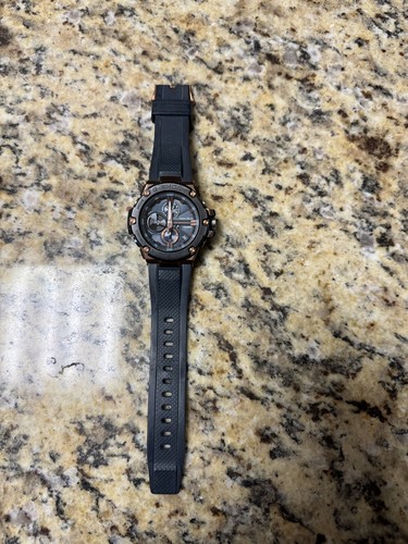 Casio G-SHOCK G-STEEL GST-B300 50mm Blue Resin Case and Blue Resin Band ...