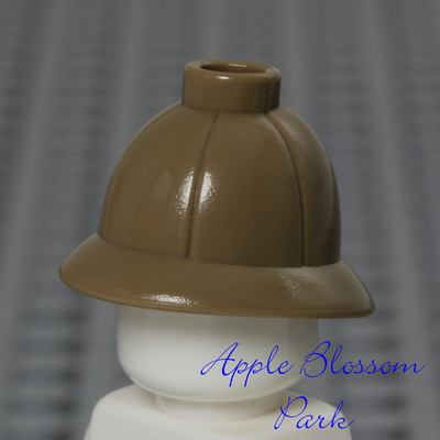 NEW Lego Minifig Dark Tan PITH HELMET - Jungle Soldier Explorer Safari ...