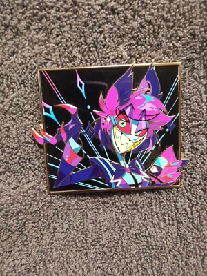Hazbin Hotel Neon Alastor Radio Demon Gold Enamel Pin Hunter Flower Pin ...
