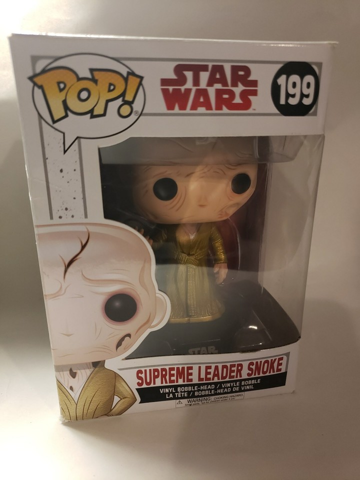 FUNKO POP! MOVIES STAR WARS, SUPREME LEADER SNOKE VINYL BOBBLE-HEAD ...