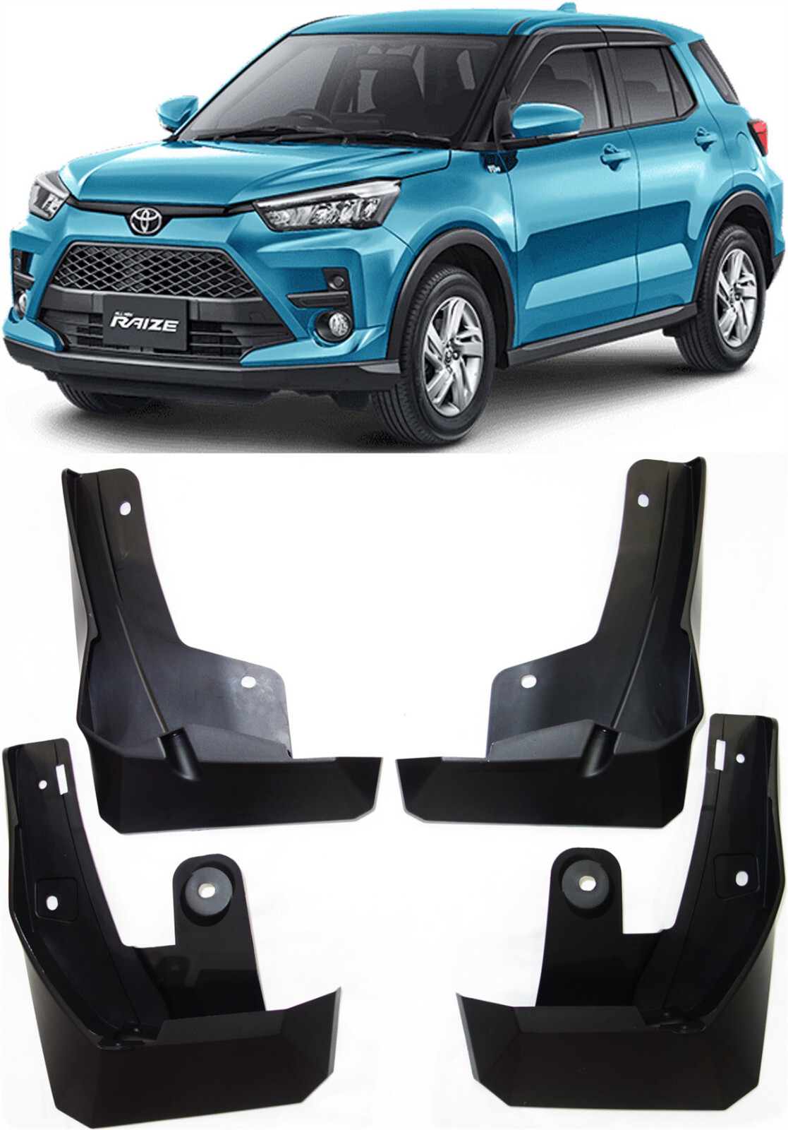 Genuine New Splash Guards Mud Flaps For 2020-2023 Toyota Raize ...