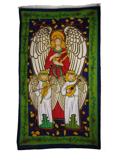 3'x5' Stained Glass Angel Heavenly Christian Religious 3x5 Foot Flag ...