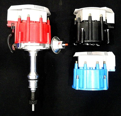 FORD 351 WINDSOR HEI DISTRIBUTOR SELECT RED BLACK BLUE OR CLEAR CAP ...