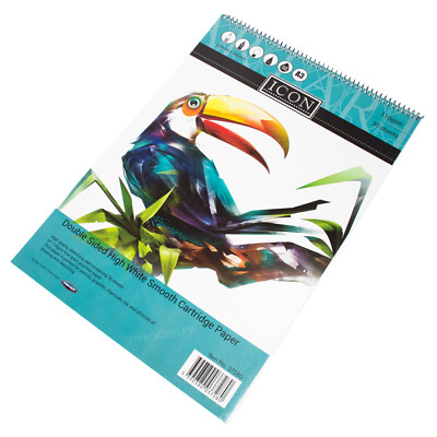 Set of 2 Large A3 Sketch Art Pads 110gsm 30 Sheet White Cartidge Paper ...