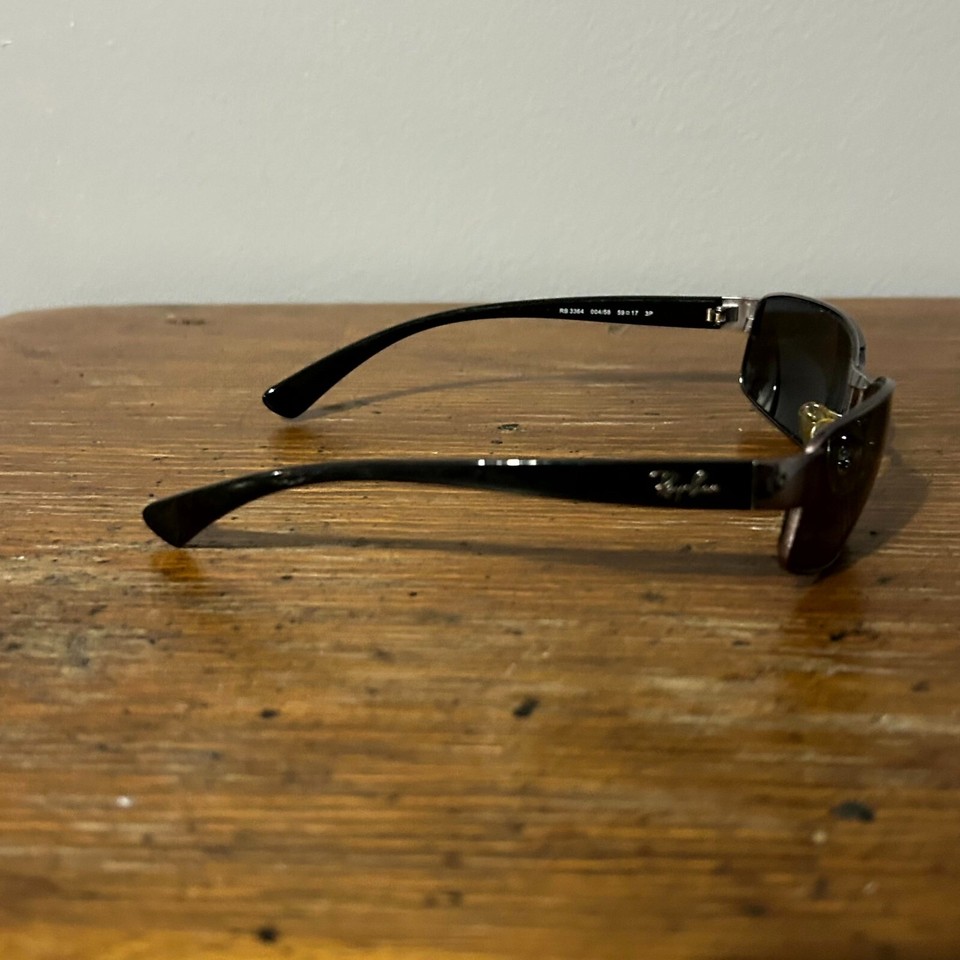 Ray-Ban RB3364 004/58 Polished Gunmetal Men's Sunglasses Full Rim ...