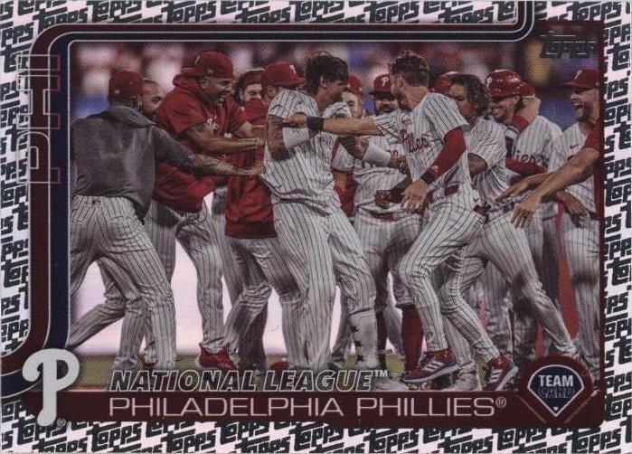 2025 Topps Series 1 - Philadelphia Phillies #159 Topps Foil Pattern for ...
