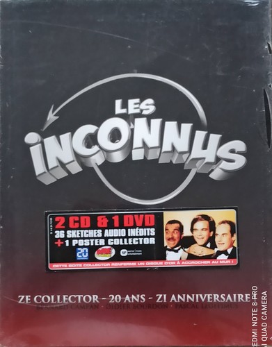 COFFRET ZE COLLECTOR DVD + 2 CD LES INCONNUS - 20 ANS neuf sous blister ...
