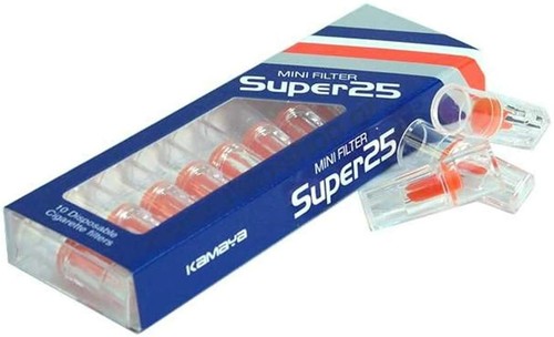 SUPER 25 MINI CIGARETTE FILTERS - FULL BOX - 36 packs of 10 filters ...