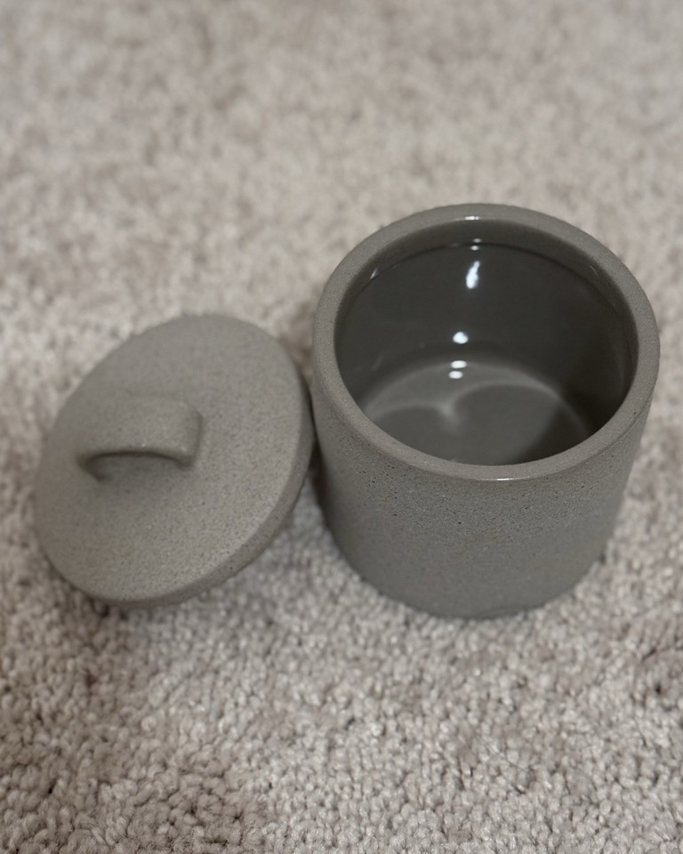 Hearth & Hand Magnolia Bath Storage Canister Stoneware Small 3” RETIRED ...
