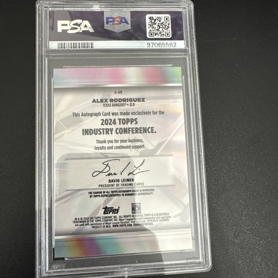 2024 Topps Alex Rodriguez Auto /25 PSA 10 | eBay
