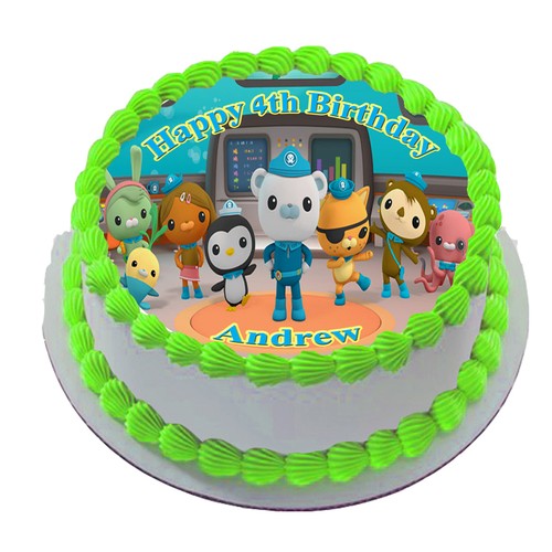 OCTONAUTS REAL EDIBLE ICING CAKE TOPPER PARTY IMAGE FROSTING SHEET ...