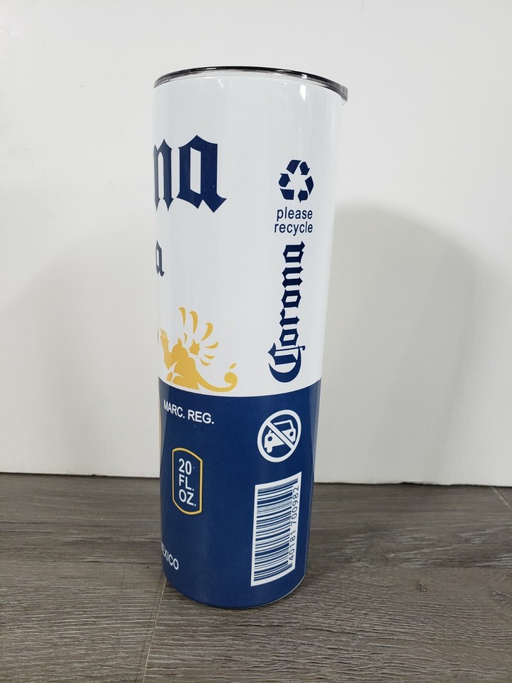 Corona Extra Can 20 oz Skinny Tumbler NO STRAW | eBay