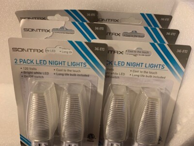 ️🔹 ️ NEW SEALED 4 Total LED SONTAX LED NIGHT LIGHT - 2 x (2 Pack) FREE ...