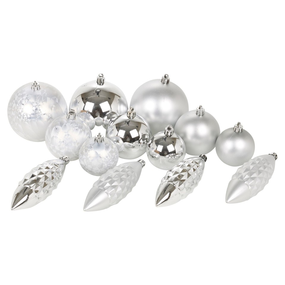 31 Pc Christmas Tree Decoration Baubles Set Shatterproof Ornament Xmas ...