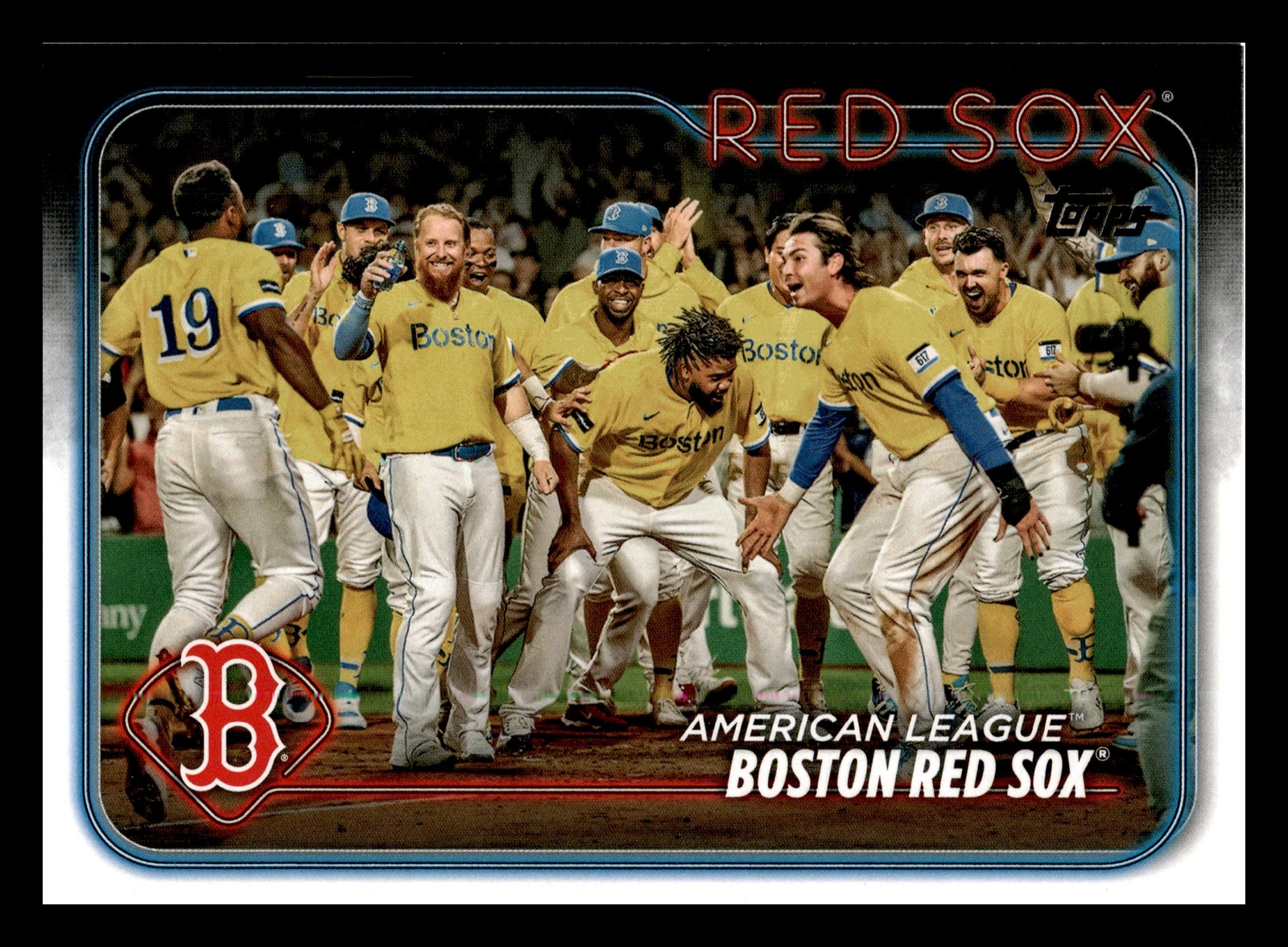 2024 Topps Boston Red Sox Team Card #288 Boston Red Sox Series 1 Mint ...