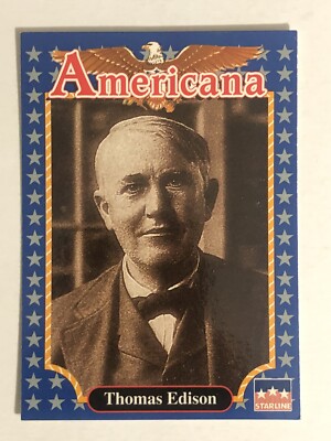 Thomas Edison Americana Trading Card Starline #46 | eBay