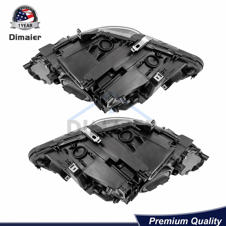 LED Headlights Assembly For 2010-2013 BMW 5-Series F10 F11 Xenon W/AFS ...